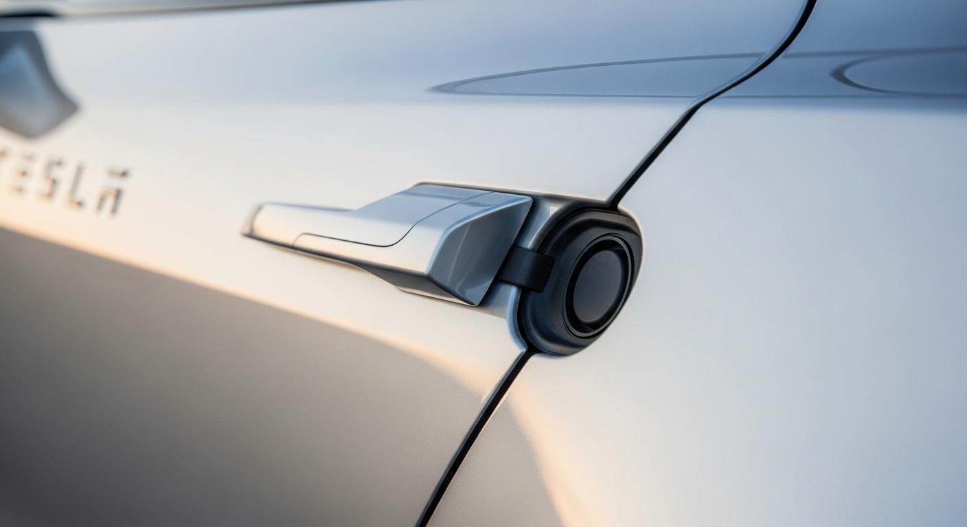 Tesla: Unlock the cable via the door handle